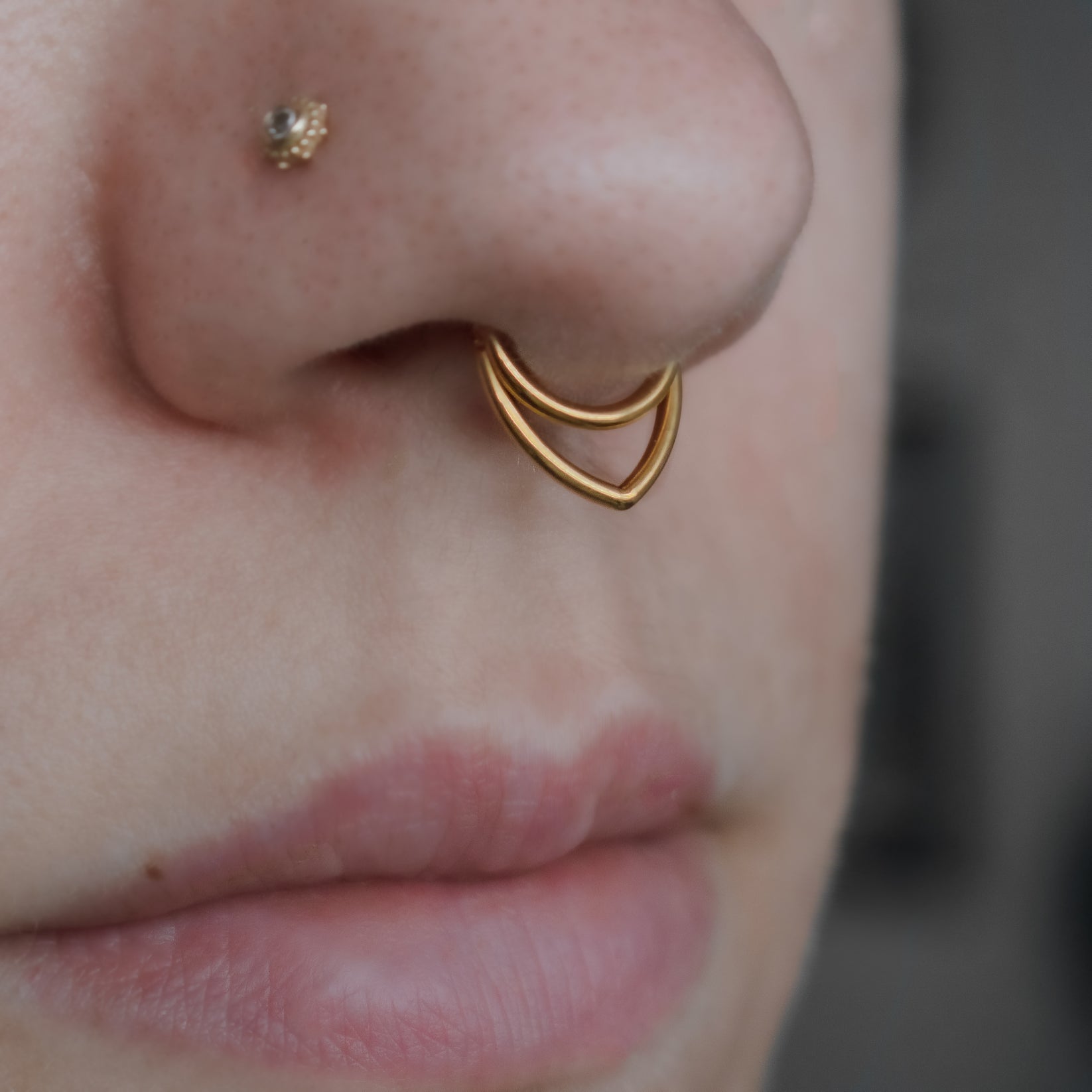 Golden Stack Septum Clicker | Piercing | Fux Jewellery